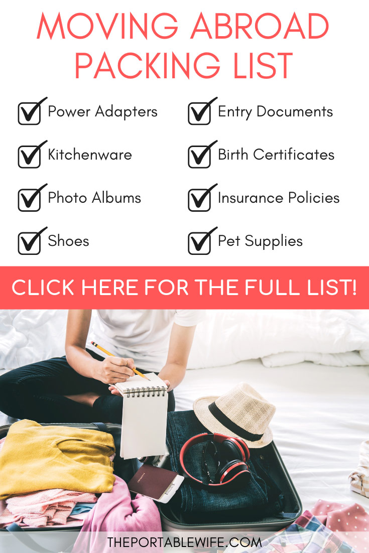 The Essential Moving Abroad Packing Checklist - The Portable Wife